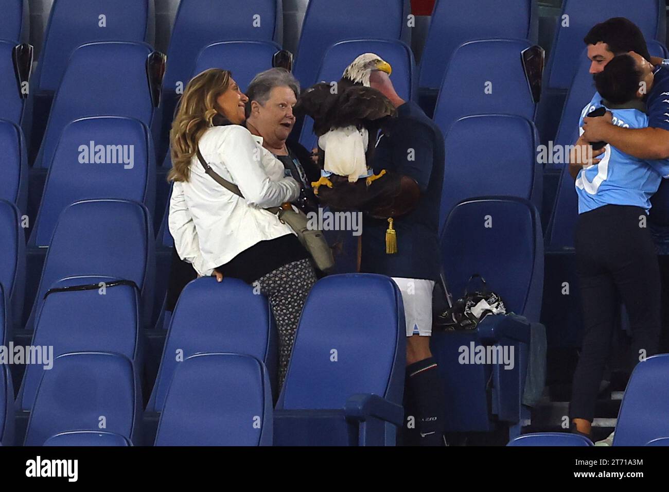 ROME, Italie - 12.11.2023 : VIP in tribuna per assistere al derby Lazio ...