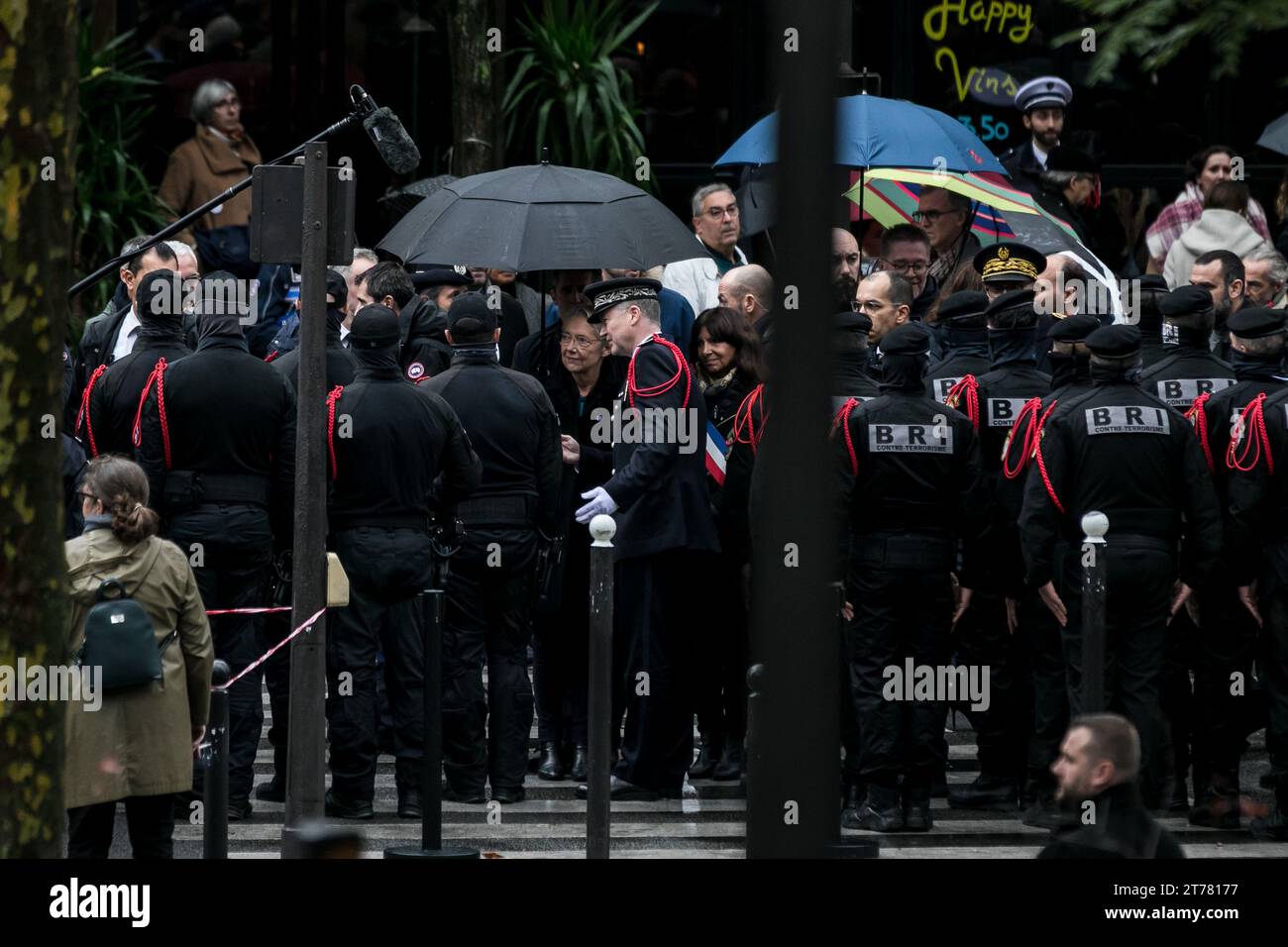 13 novembre 2023, le Bataclan, Paris, France. Cérémonie en hommage aux ...