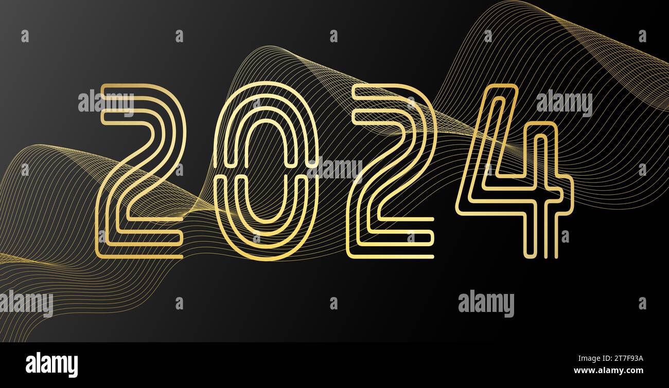 Carte de voeux nouvel an 2024 Banque de photographies et d’images à haute résolution - Alamy