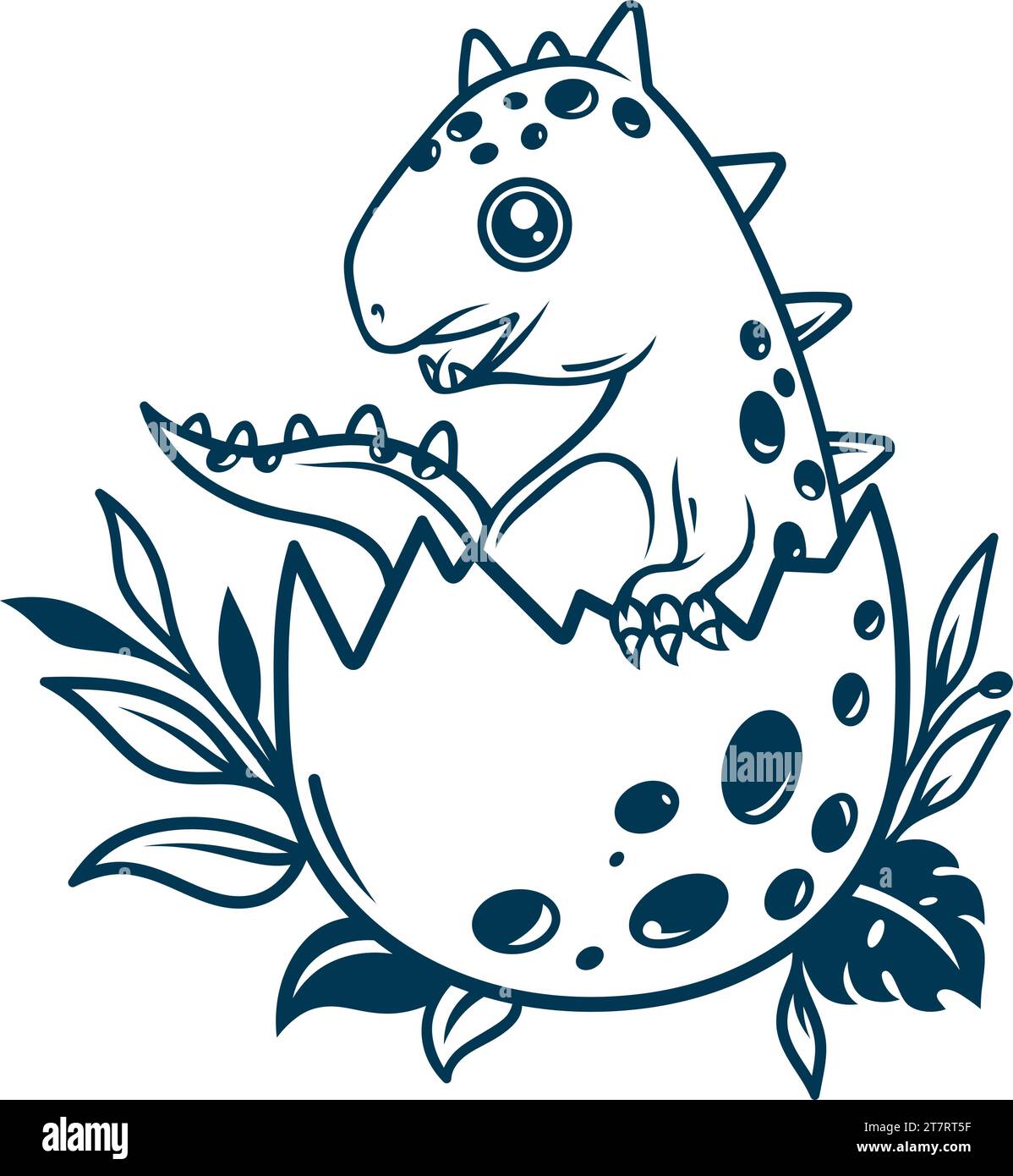 œuf dinosaure Banque d'images vectorielles - Alamy