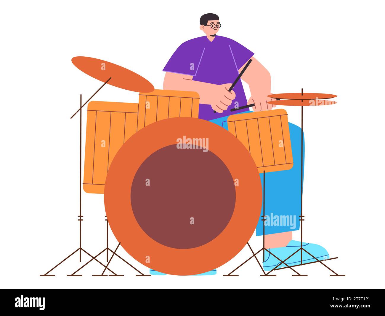 Joueur cymbale dessin Banque de photographies et d’images à haute résolution - Alamy