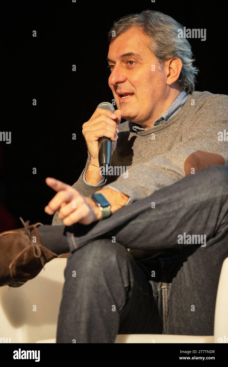 Cuneo, Italie. 17 novembre 2023. Mario Calabresi, écrivain, journaliste ...