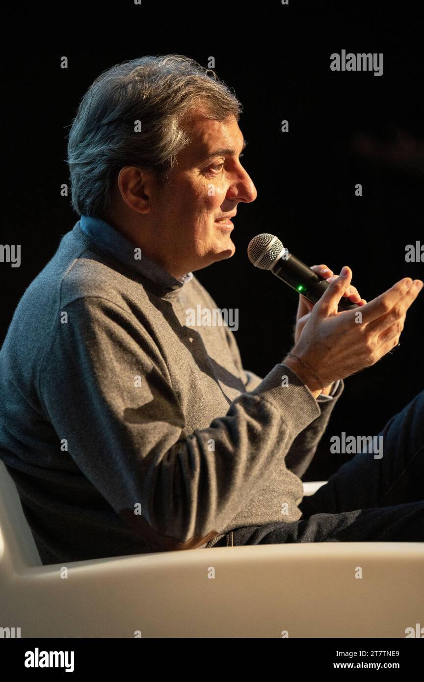 Cuneo, Italie. 17 novembre 2023. Mario Calabresi, écrivain, journaliste ...