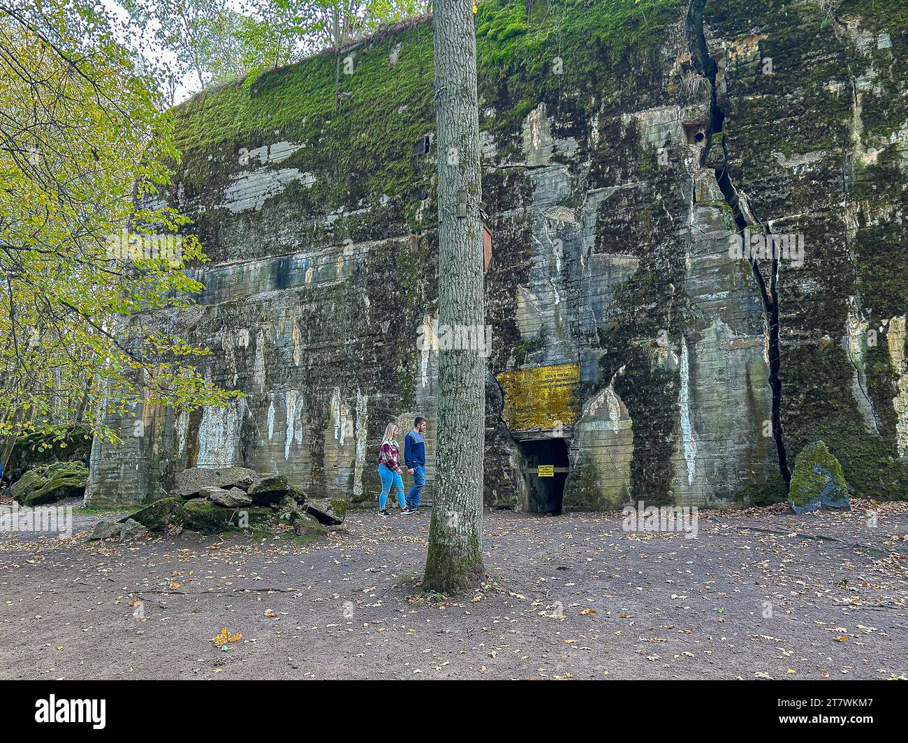 Wolf's Lair/Wolfsschanze une ville de bunkers entourée de forêts, de ...