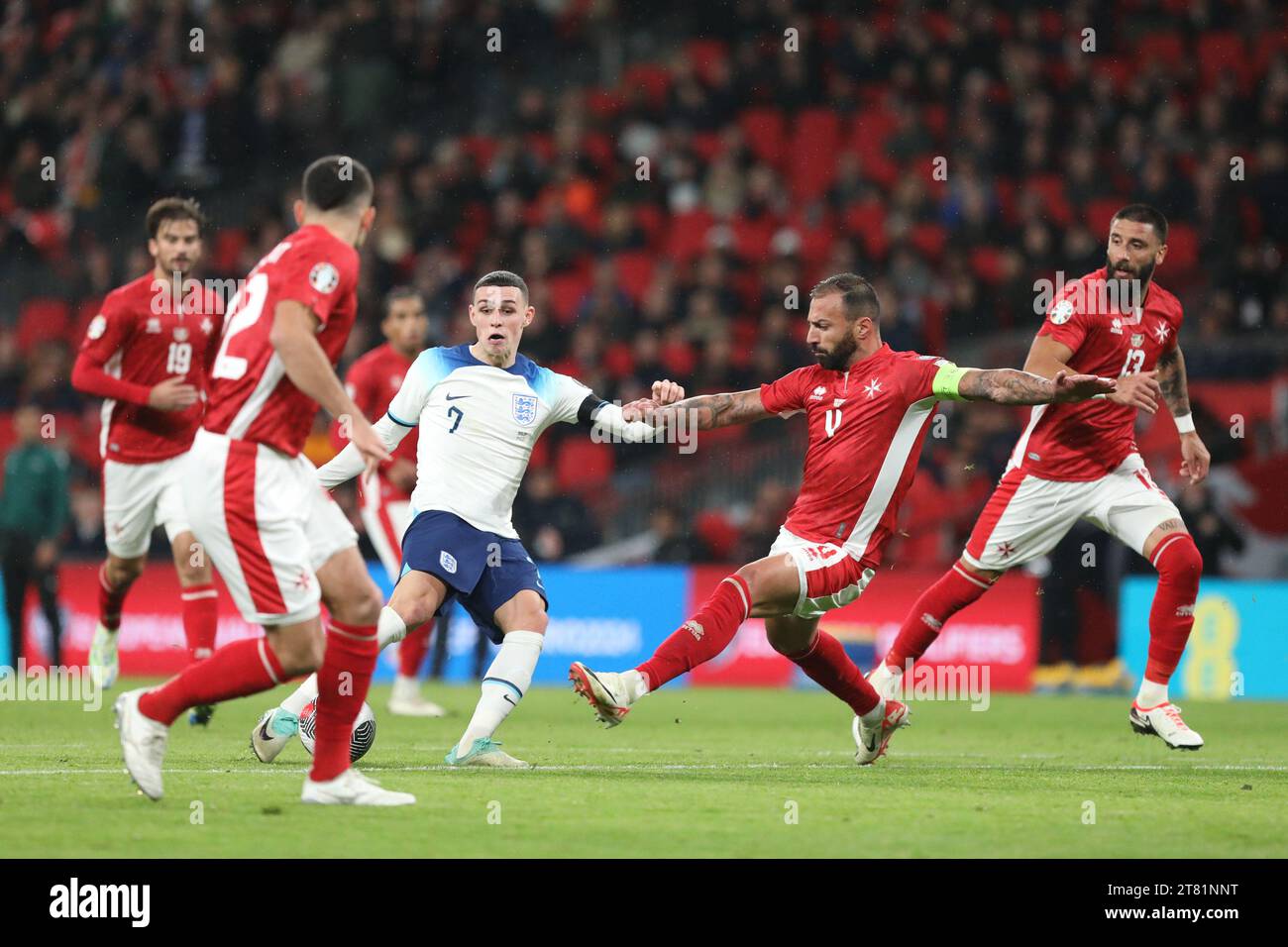 Londres, Royaume-Uni. 17 novembre 2023. Phil Foden, de l'Angleterre ...