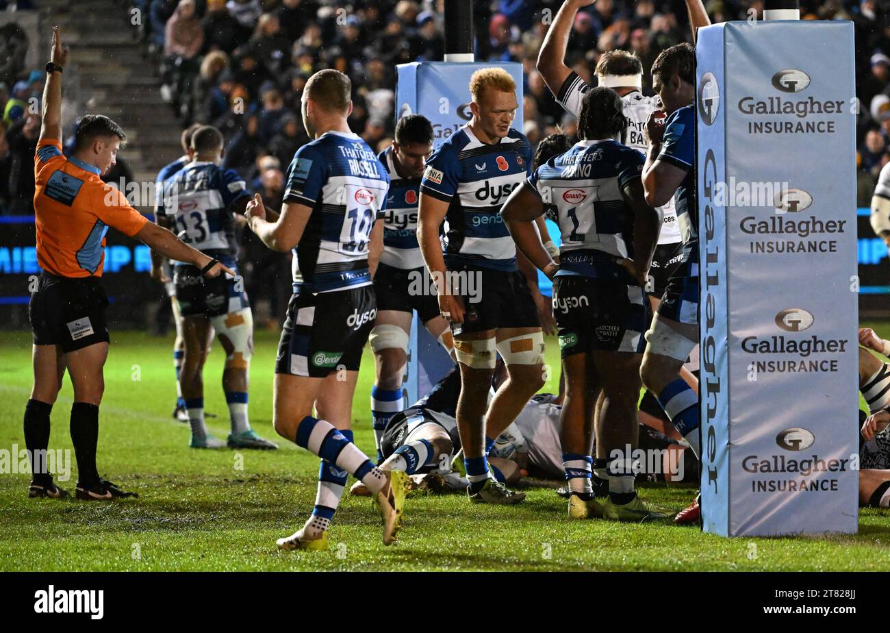 17 novembre 2023, The Recreation Ground, Bath, Somerset, Angleterre ...