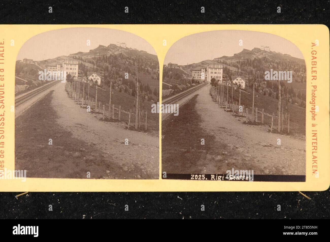 Johann Adam Gabler Rigi Staffel, une station en face du Rigi Kulm avec ...