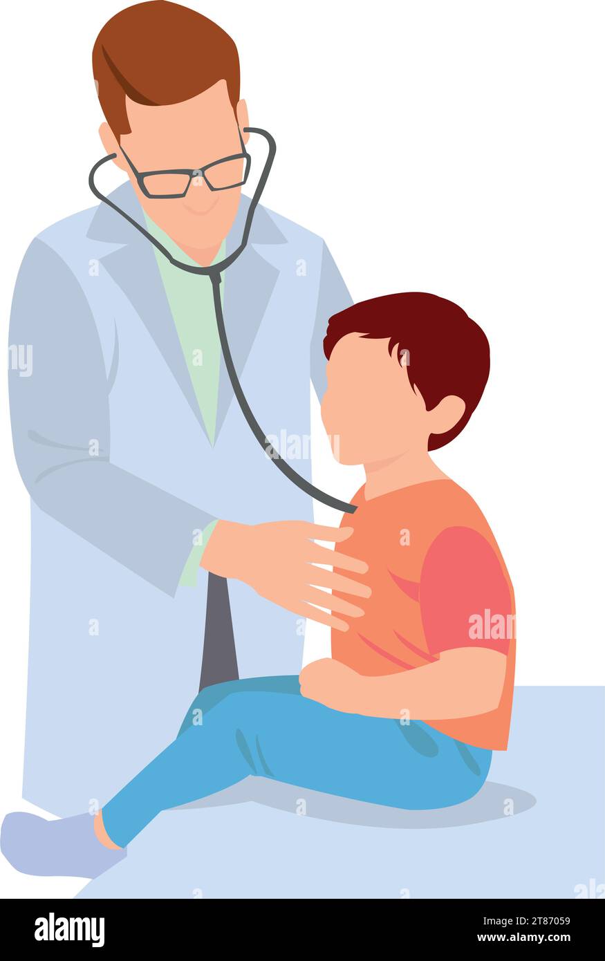 Médecin, professionnel de la santé, médecin en gommages blancs examiner ...