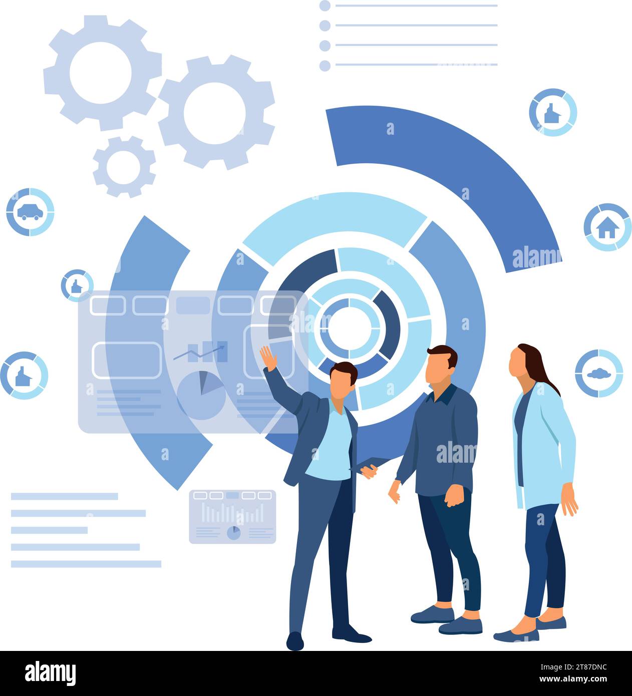 Femme attachée Banque d'images vectorielles - Alamy