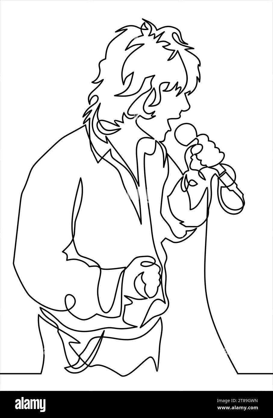 Dessin au trait continu etoile Banque de photographies et d’images à ...