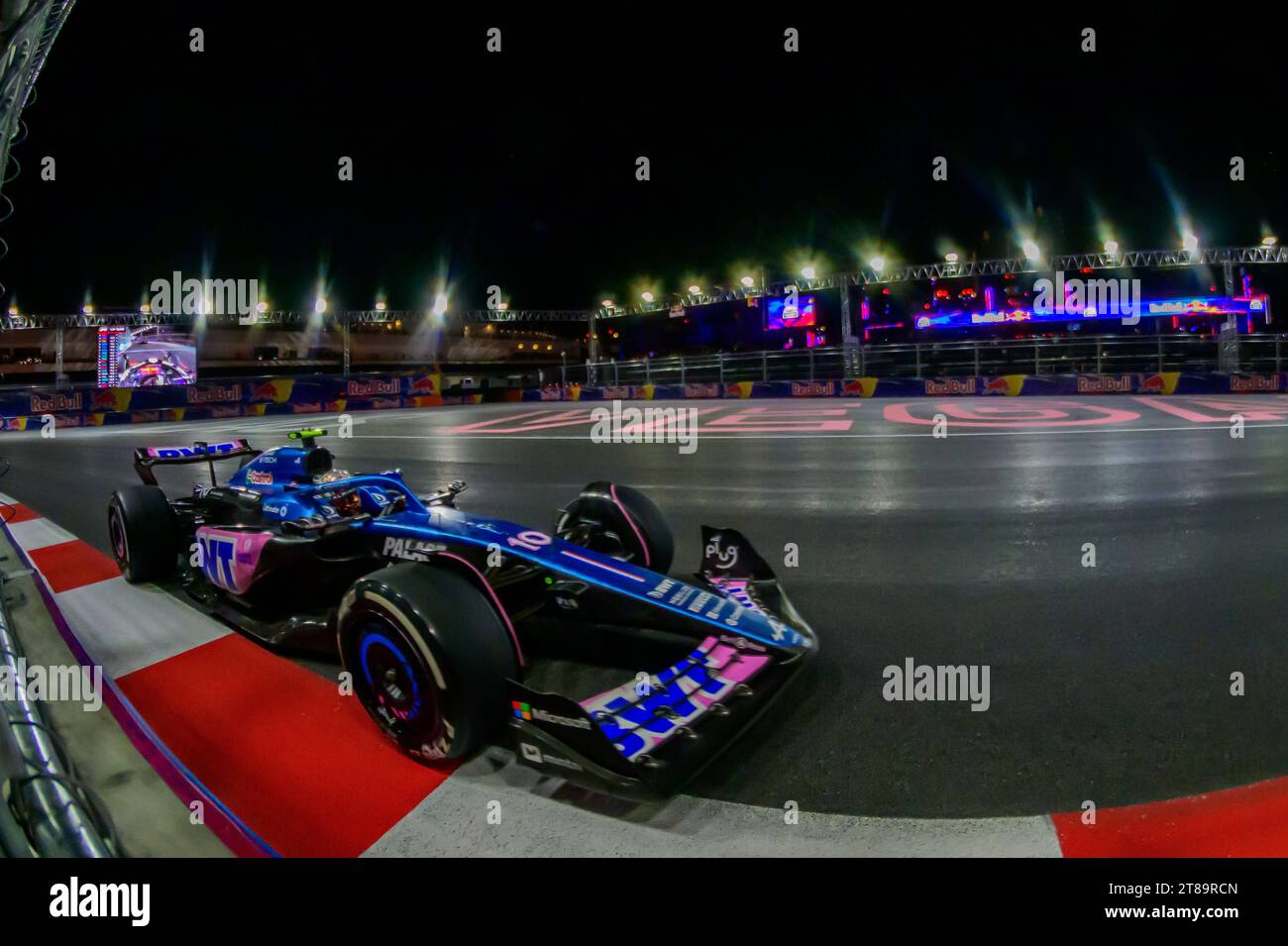 BWT Alpine F1 Team driver Pierre Gasly (10) of France, around a corner ...