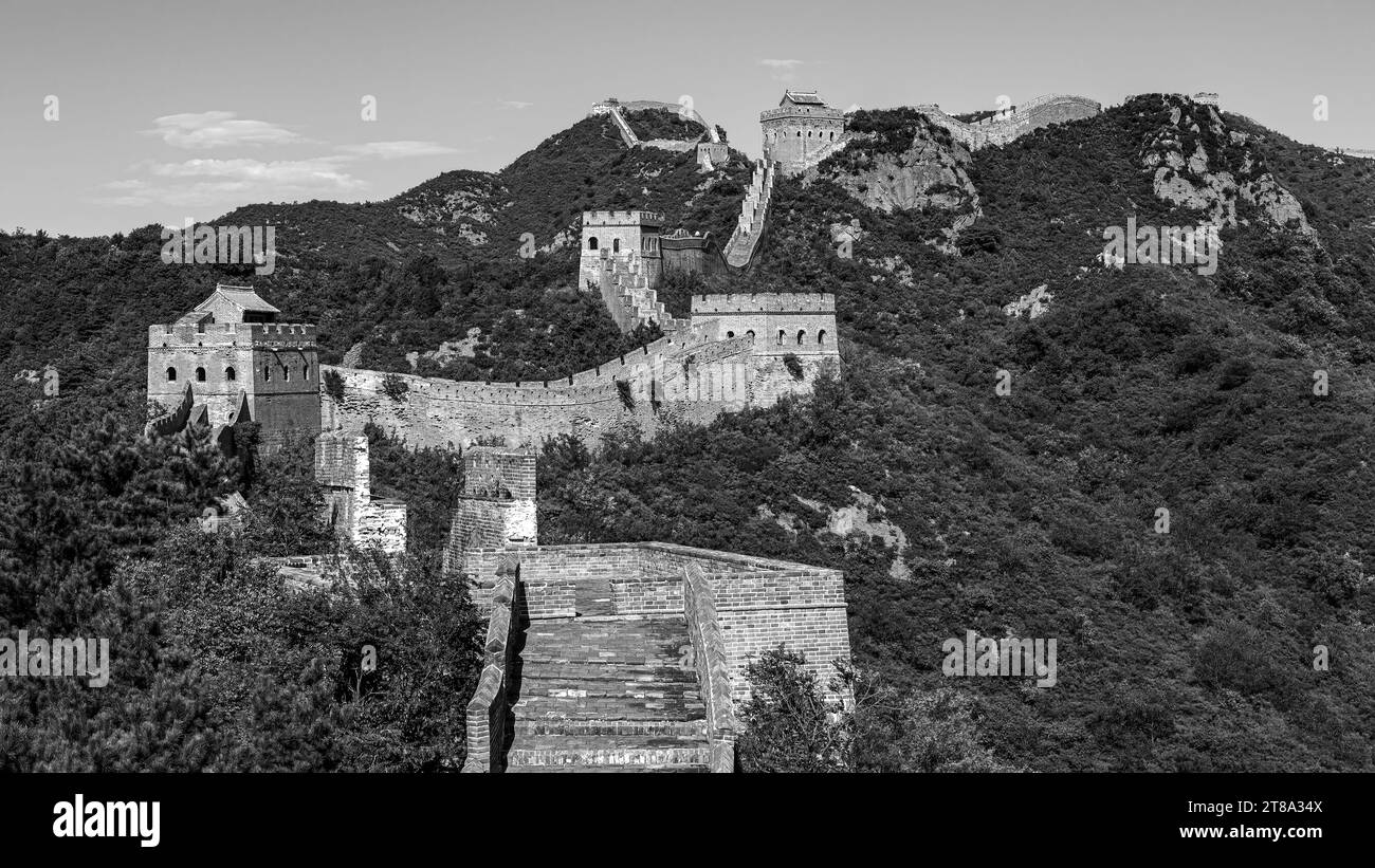 Chinesischer turm Banque d'images noir et blanc - Alamy
