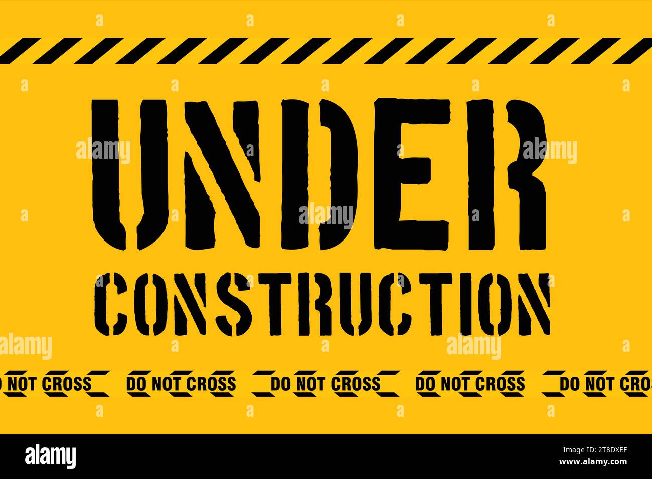 Panneaux de chantier Banque d'images vectorielles - Alamy