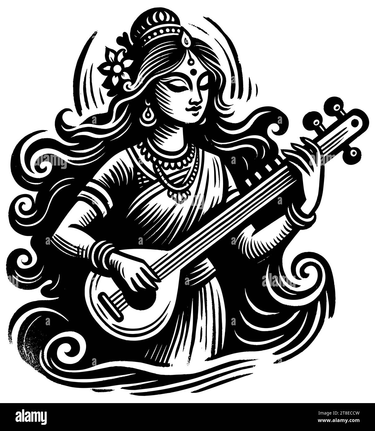 Saraswati Noir Et Blanc