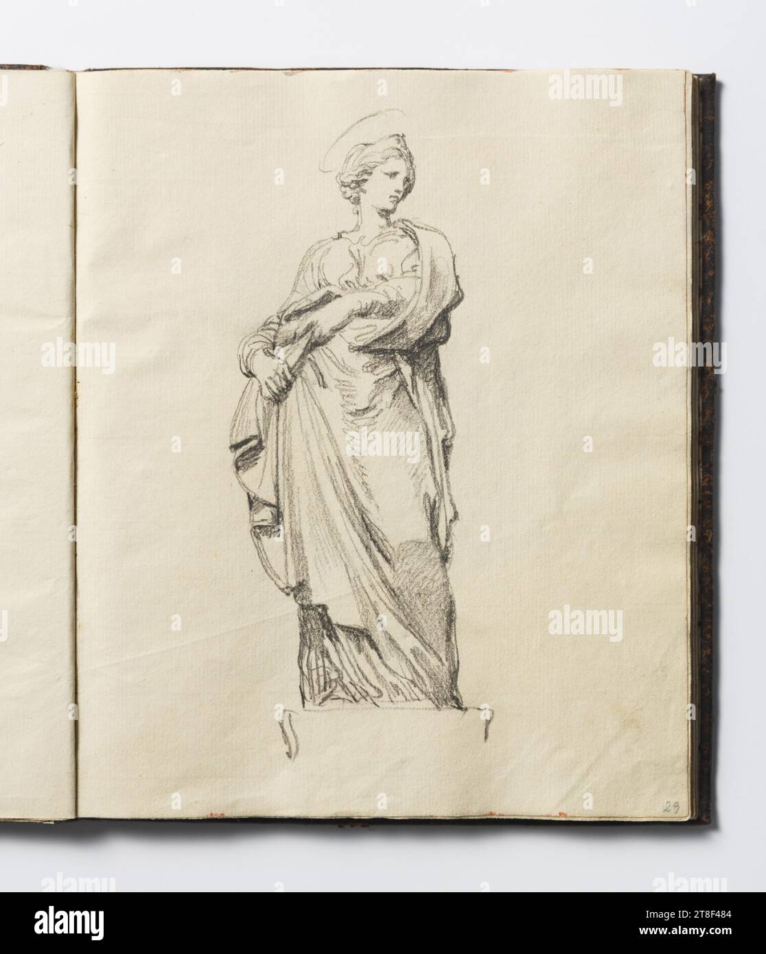 St Balbina, Giuseppe Cades, 1750-1799, Livre, Carnet de croquis, page ...