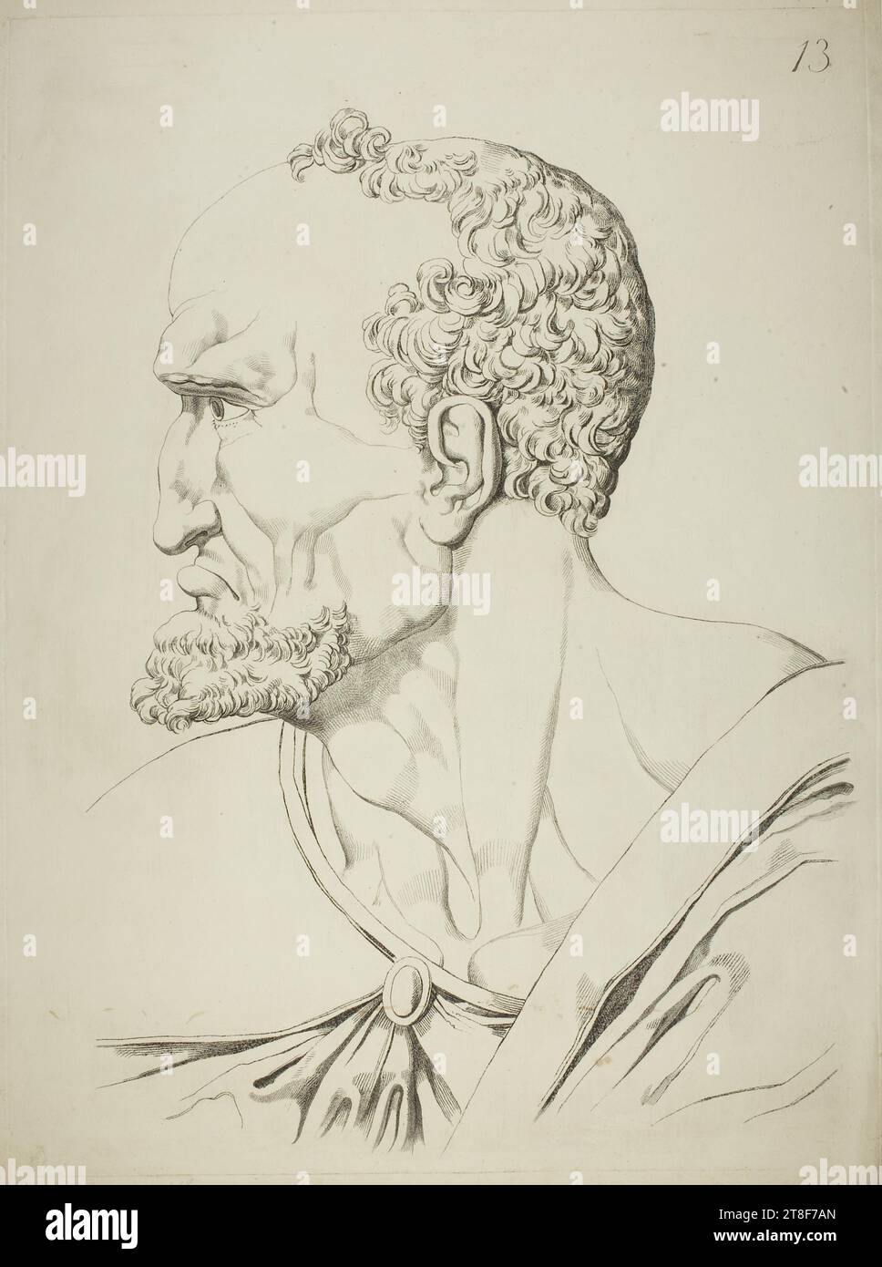 Tête de Simon, André Dutertre, 1789 - 1794, Art graphique, gravure ...