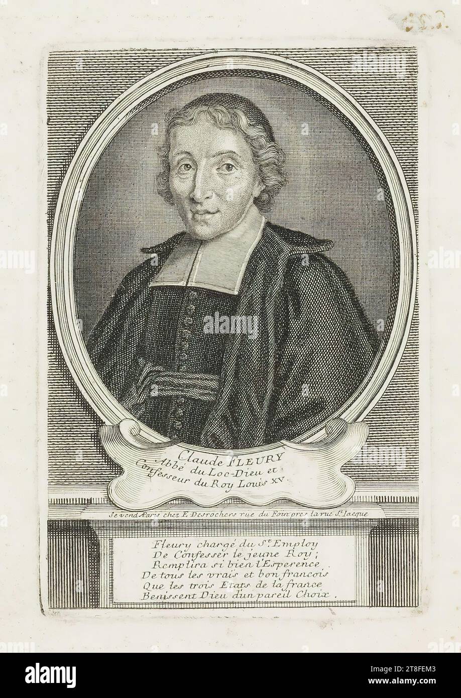 Claude FLEURY, Abbé de Loc Dieu et confesseur du roi Louis XV Vendu à ...