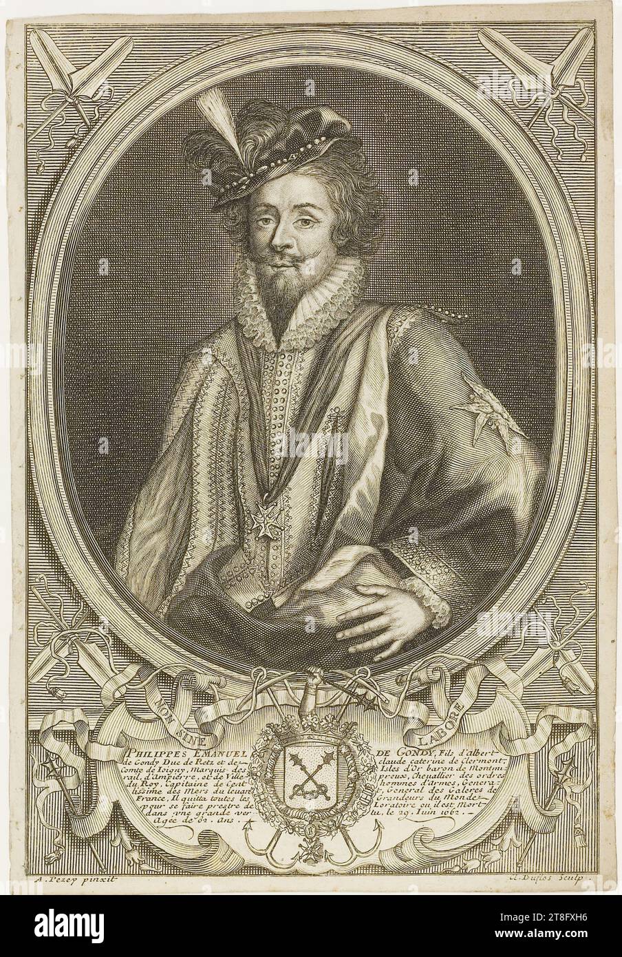 PAS SINUSALÉ. PHILIPPES EMANUEL DE GONDY, fils d'Albert, de Gondy Duc ...