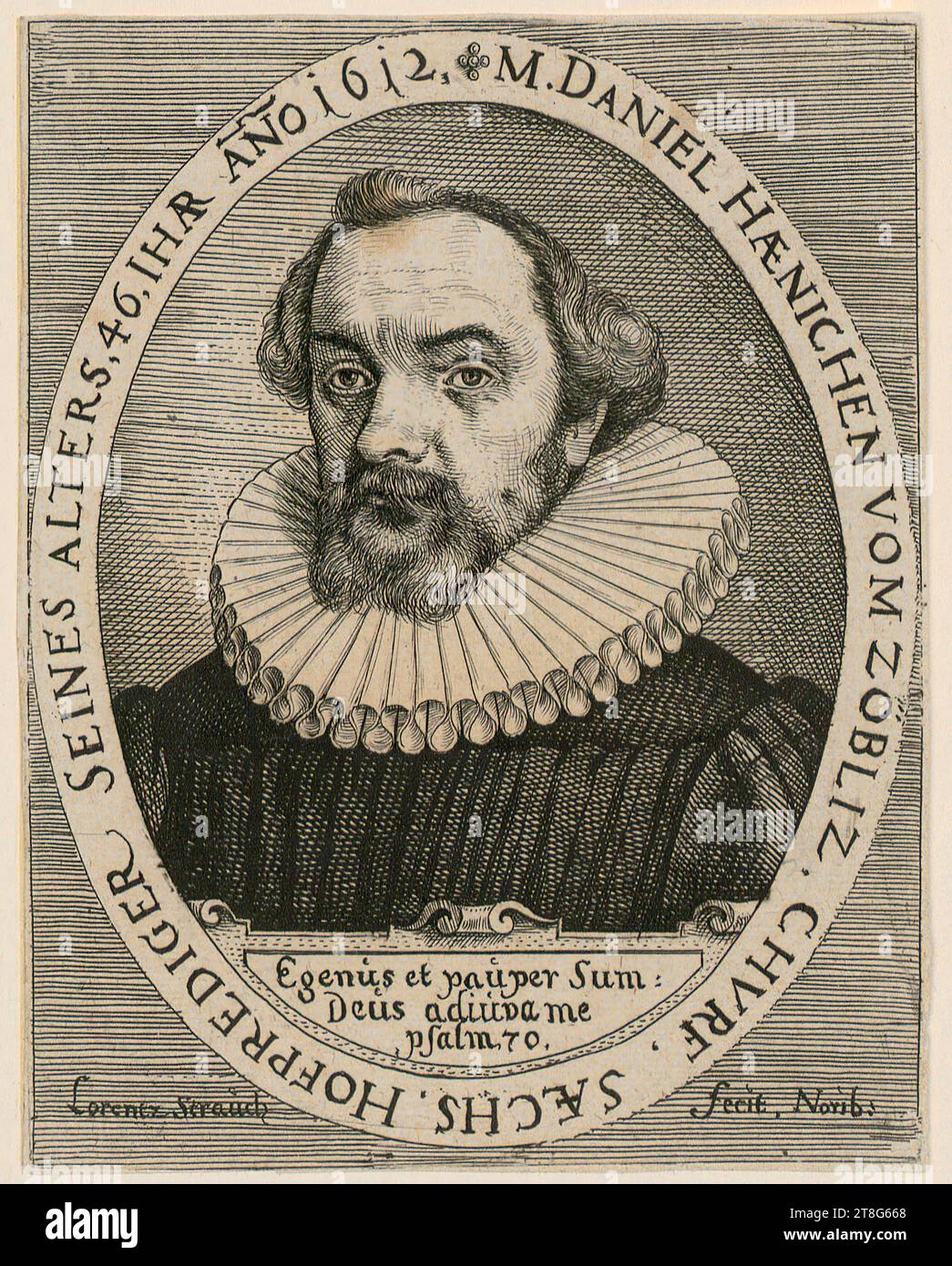 Lorenz Strauch (1554 UM - 1630), portrait de Daniel Hänich, origine de ...