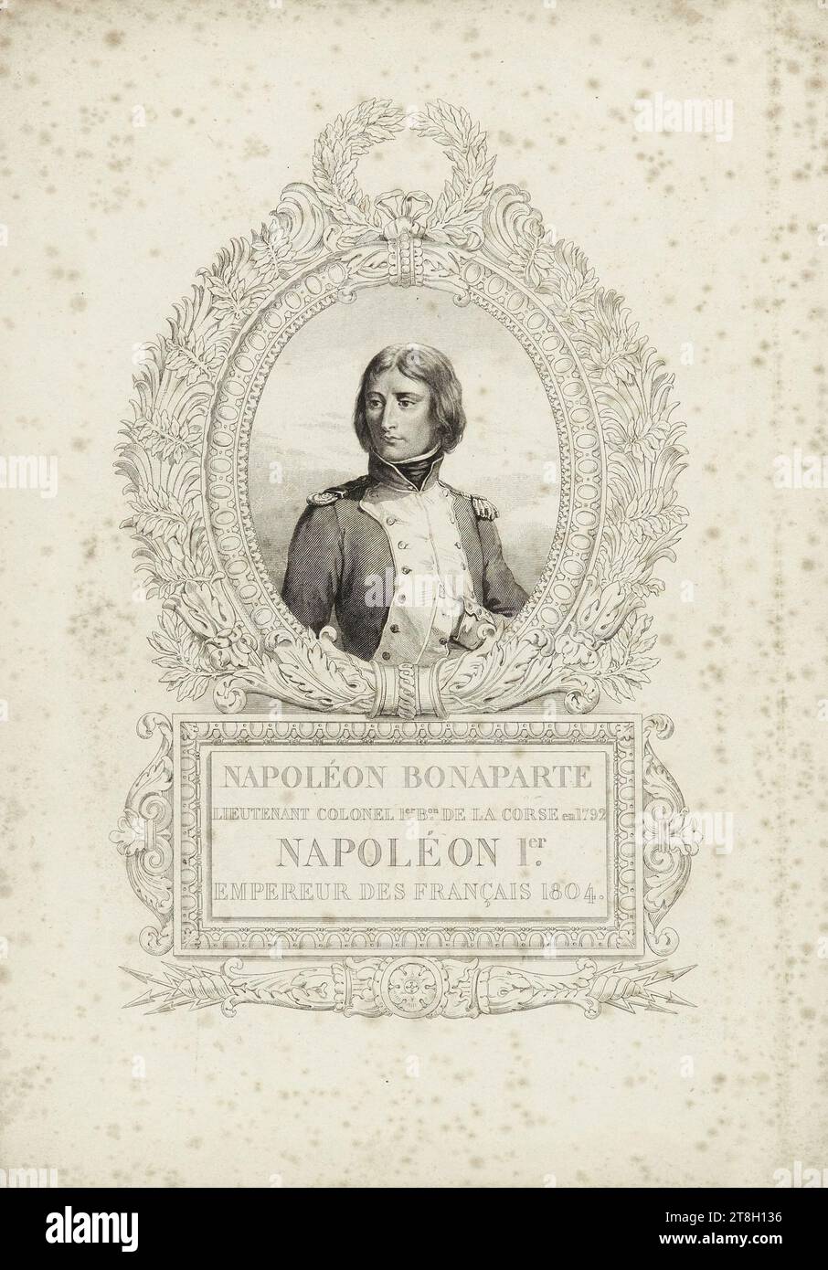 Napoléon Bonaparte, lieutenant colonel 1er bon de la Corse en 1792 ...