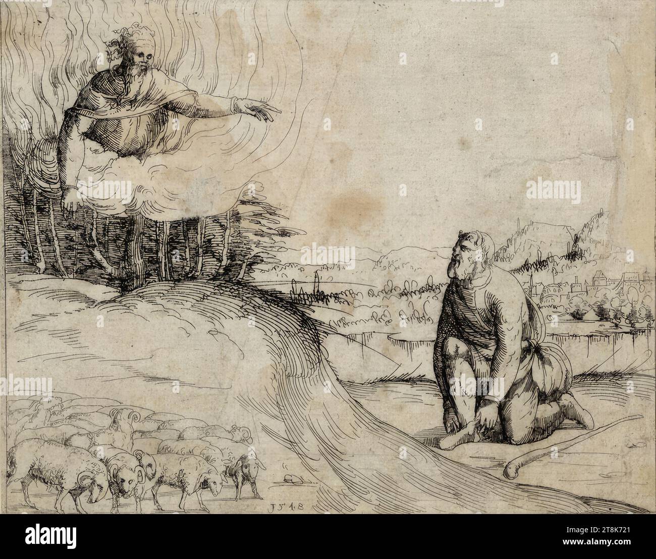 Moïse devant le buisson brûlant, Peter Pereny, préface et entrée aux ...