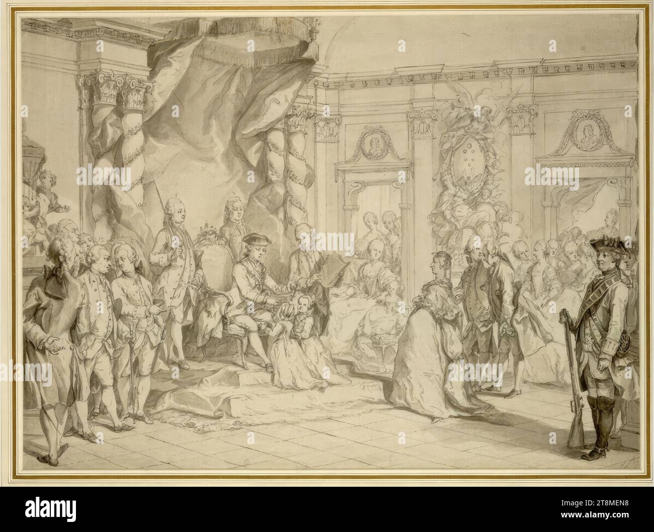 À Florence, Léopold II décerne aux archiducs Franz et Ferdinand l'ordre ...