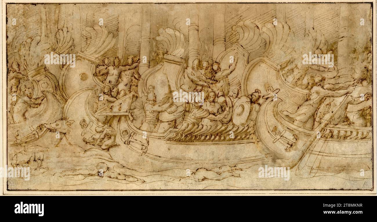 Ancienne bataille navale, Piero Buonaccorsi appelé Perino del Vaga ...
