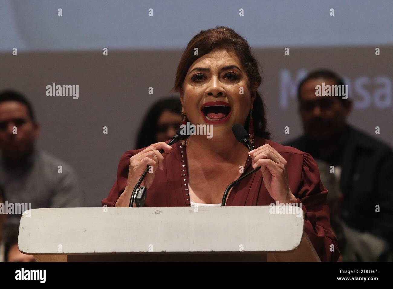 Non exclusif : 20 novembre 2023, Mexico, Mexique : Alejandro Encinas et ...