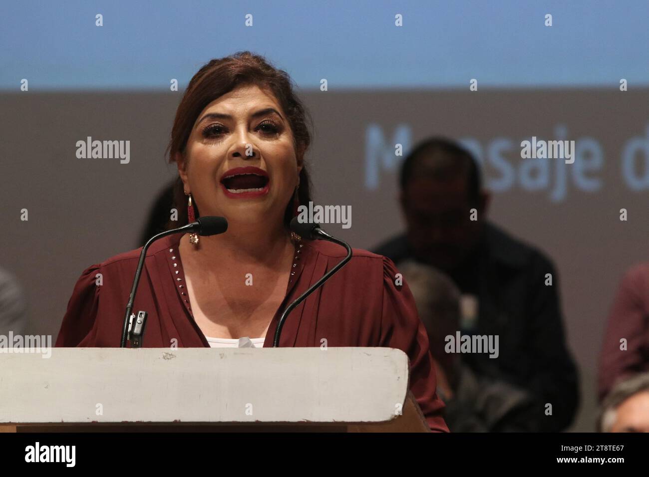 Non exclusif : 20 novembre 2023, Mexico, Mexique : Alejandro Encinas et ...