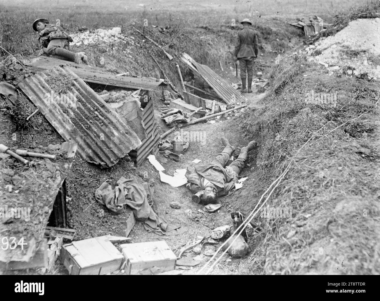 Prise de position de mitrailleuses allemandes de la première Guerre ...