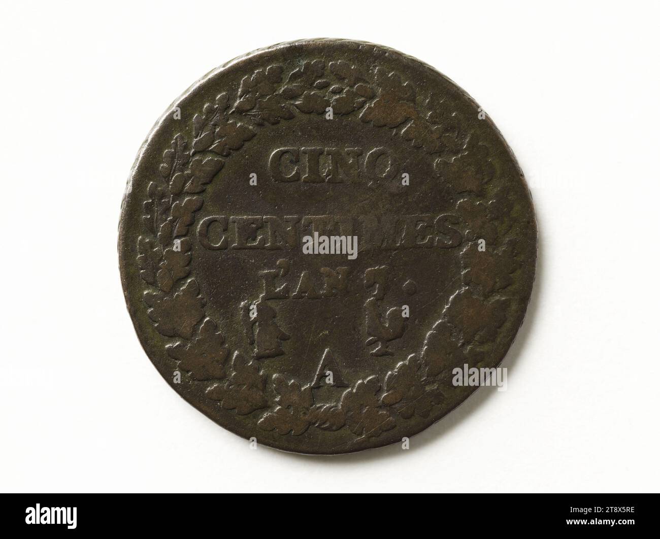 Pièce de cinq centimes, année VII (1799), Dupré, Augustin ou Auguste ...
