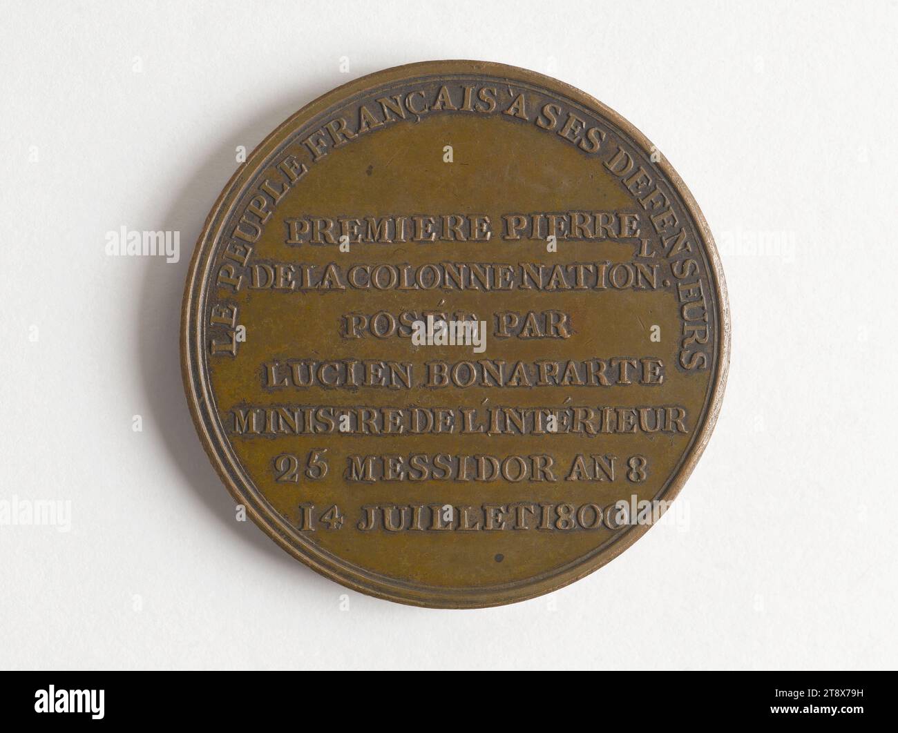 Première pierre de la colonne nationale posée par Lucien Bonaparte ...