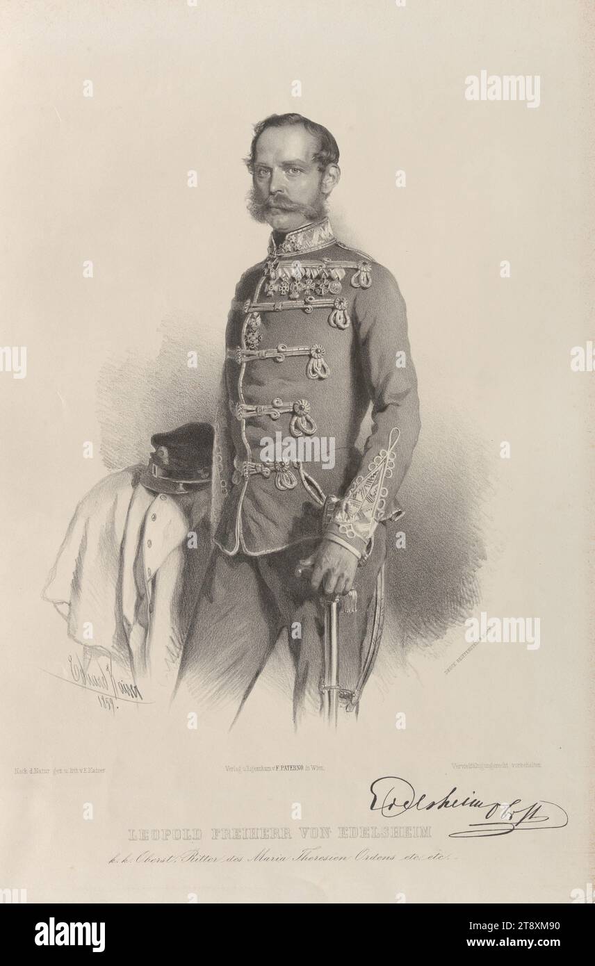 Leopold Freiherr von Edelsheim, Colonel Impérial, Chevalier de l'ordre ...