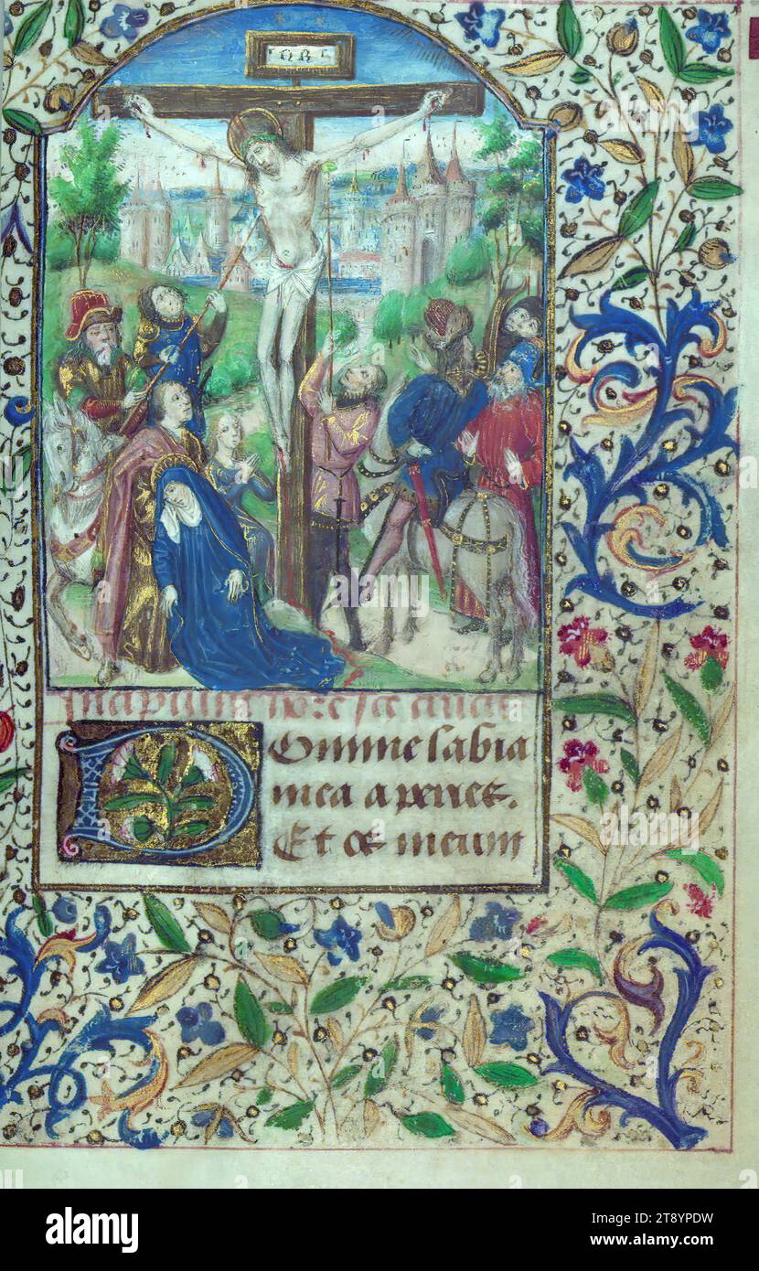 Livre d'heures, Crucifixion, ce livre d'heures a probablement été créé ...