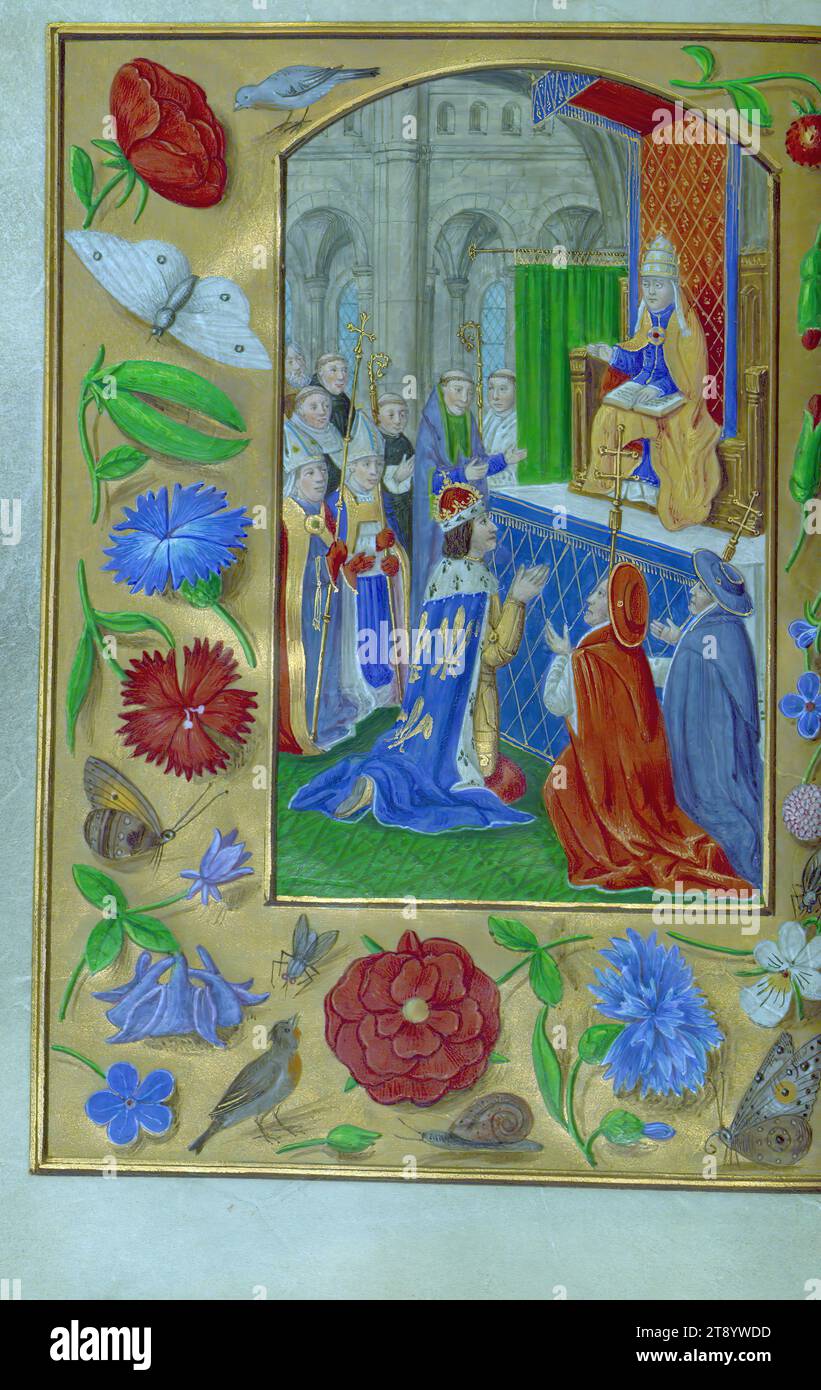 Livre d'heures (texte médiéval, illuminations modernes), Philippe de ...