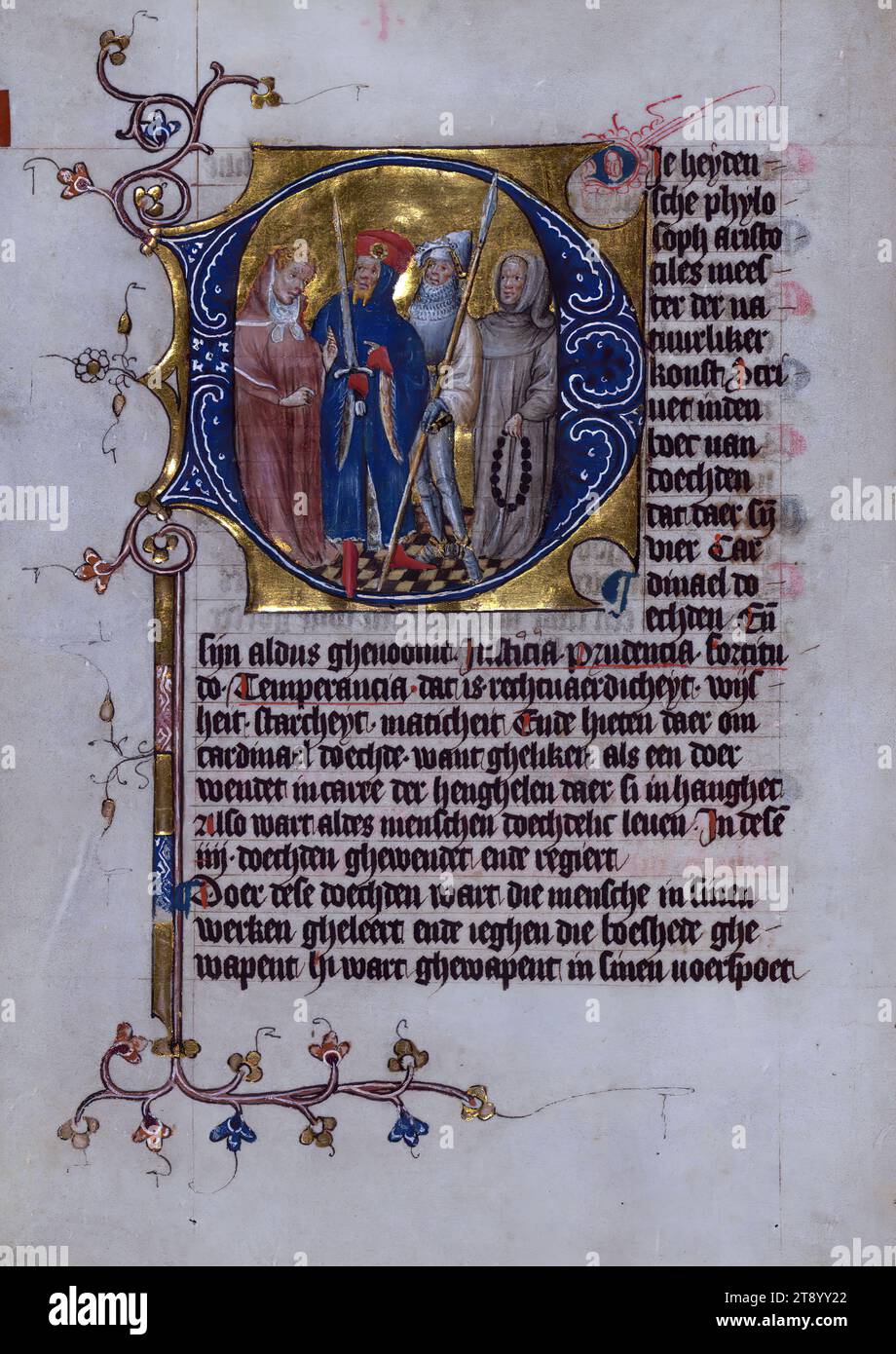 Manuscrit enluminé, Table de la foi chrétienne du duc Albrecht (partie ...