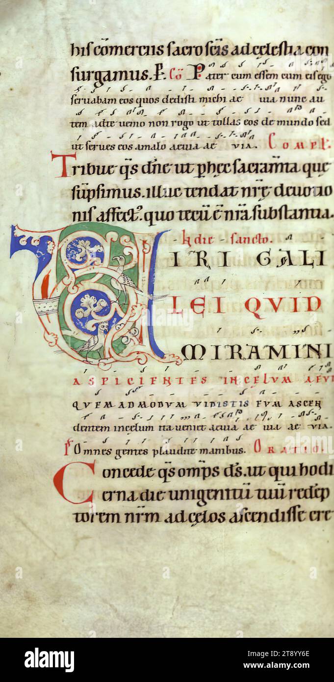 Manuscrit enluminé, Melk Missal, décoré initial, ce missel, qui date de ...