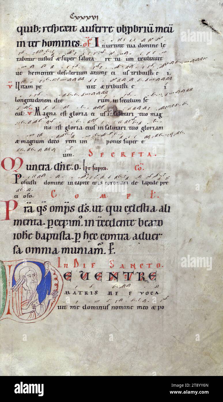 Manuscrit illuminé, Melk Missal, St. Jean-Baptiste, ce missel, qui date ...