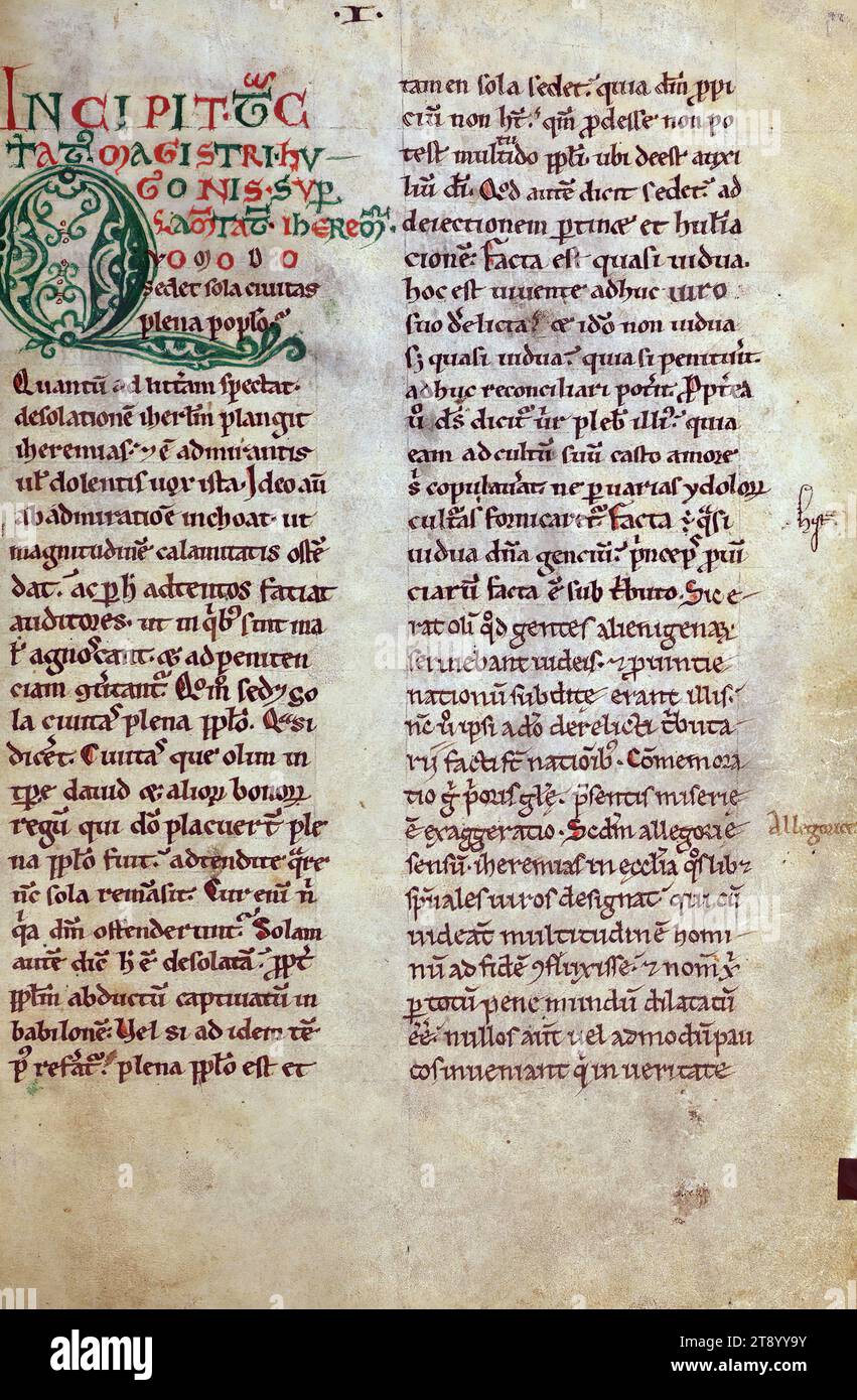 Manuscrit enluminé, la vie des saints, ce manuscrit, qui a été réalisé ...