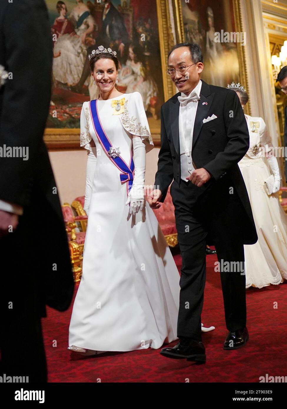 Britain's Kate, Princess of Wales with Choo Kyung-ho Deputy Prime ...