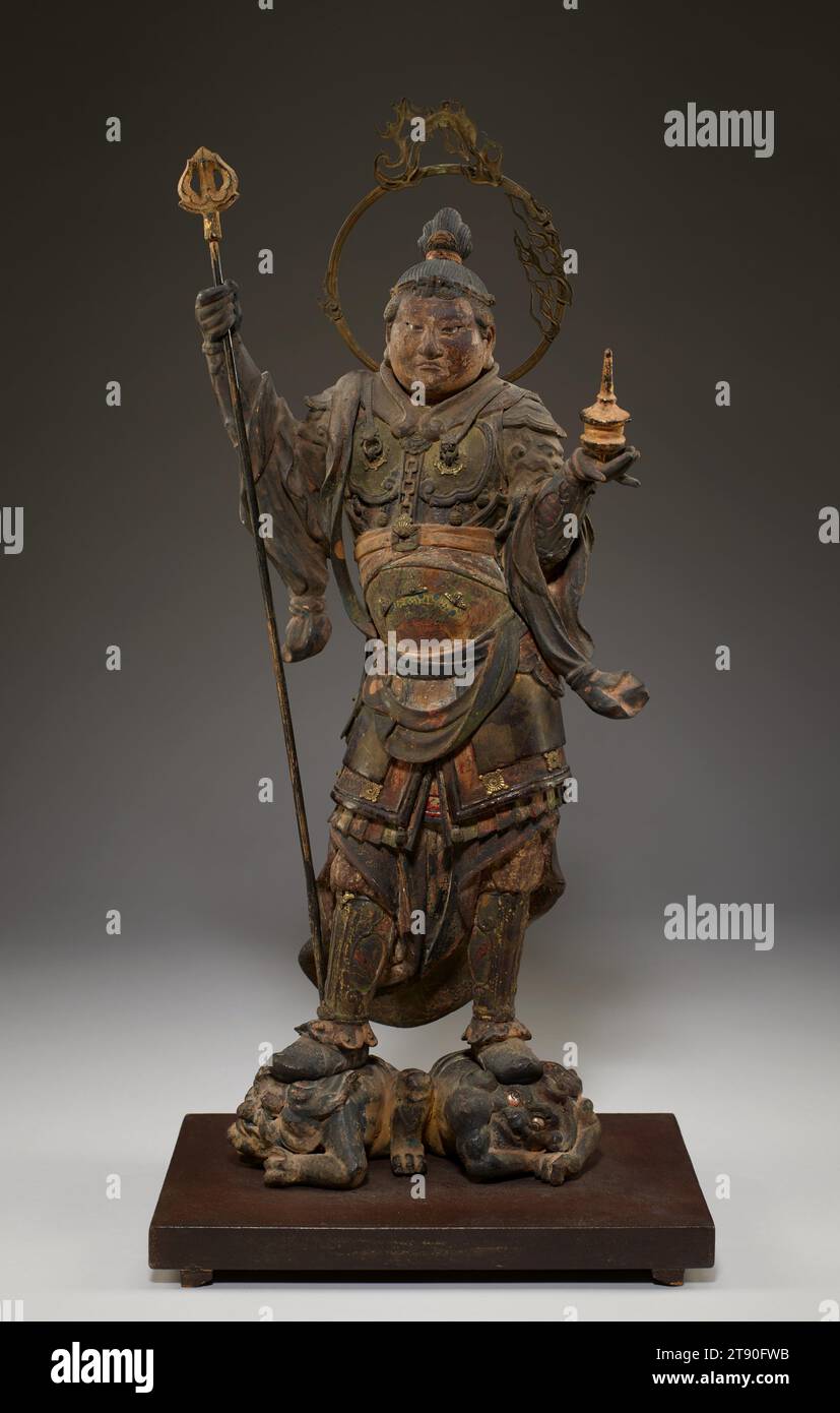 Bishamonten, le gardien du Nord, fin du 13e siècle, cercle de Higo ...