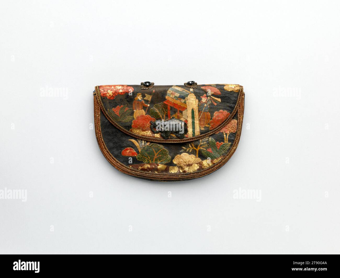 Sachet de tabac avec des figures Nanban, première moitié du 19e siècle ...