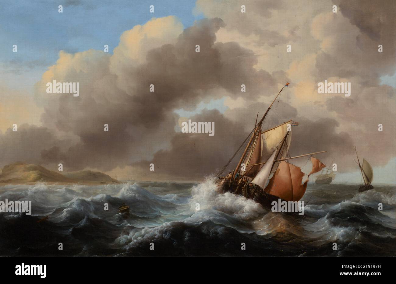 Fishing Vessels Offshore in a Heavy Sea, 1684, Ludolph Backhuysen, pays ...