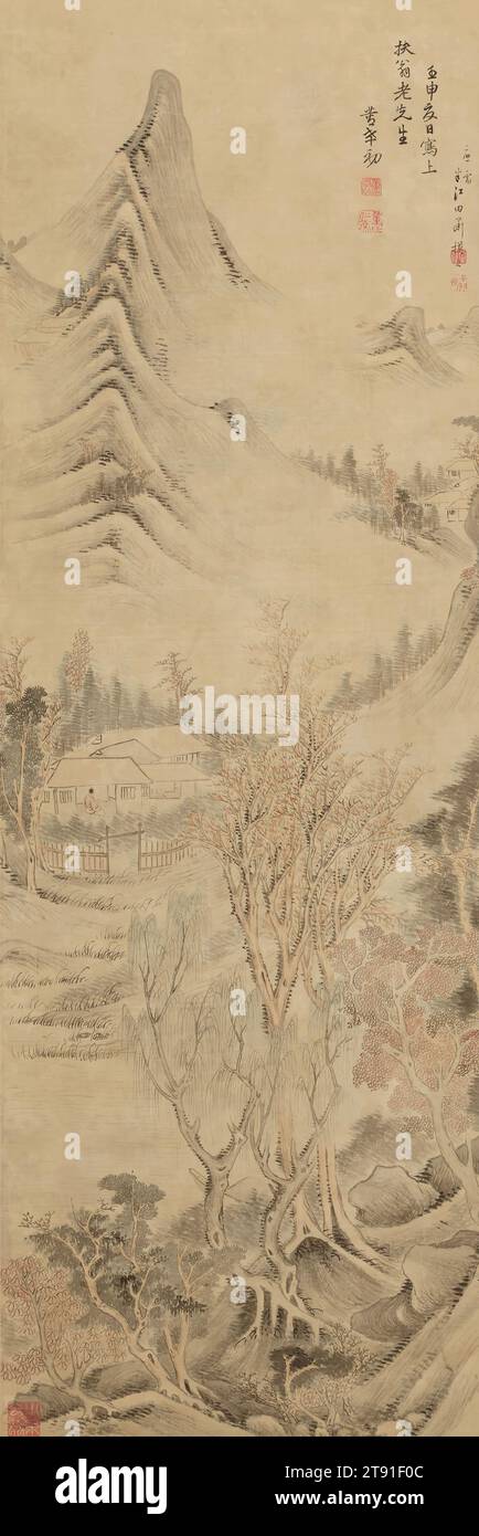 Paysage d'automne, 19e siècle, Okada Hankō, japonais, 1782 - 1846, 57 1 ...