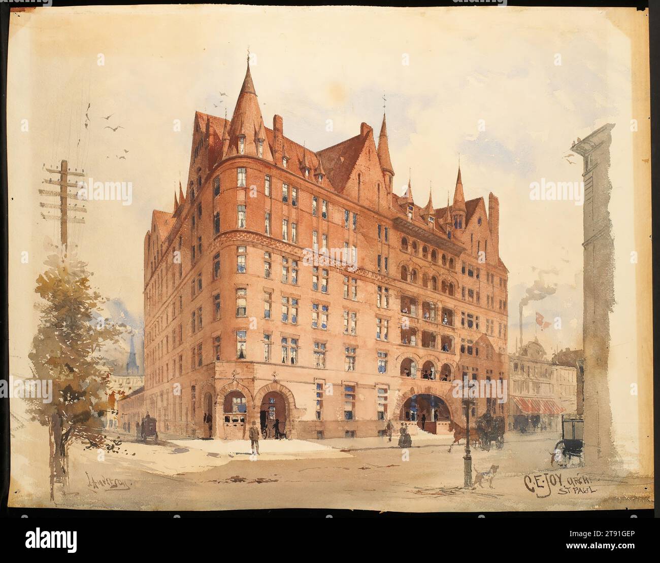 Bâtiment du 19ème siècle en brique Banque de photographies et d’images ...