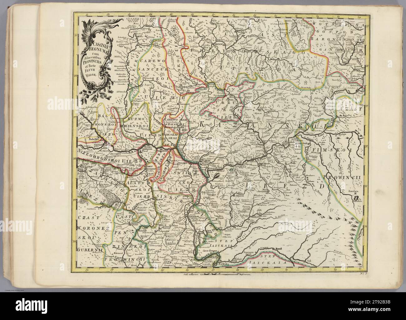 Carte de Russie, carte de Russie, carte de la vieille Russie, Russland ...