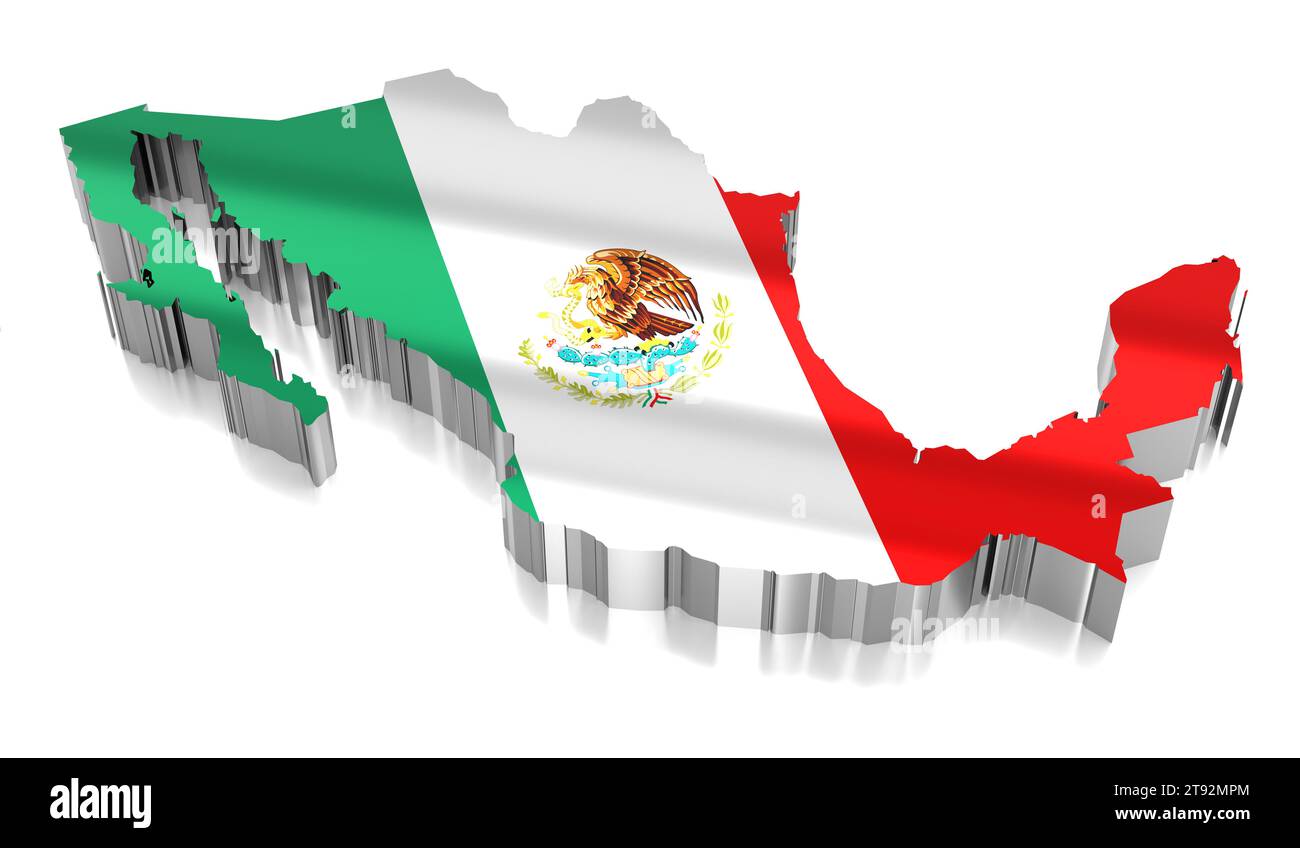 Mexico map political map Banque d'images détourées - Page 2 - Alamy