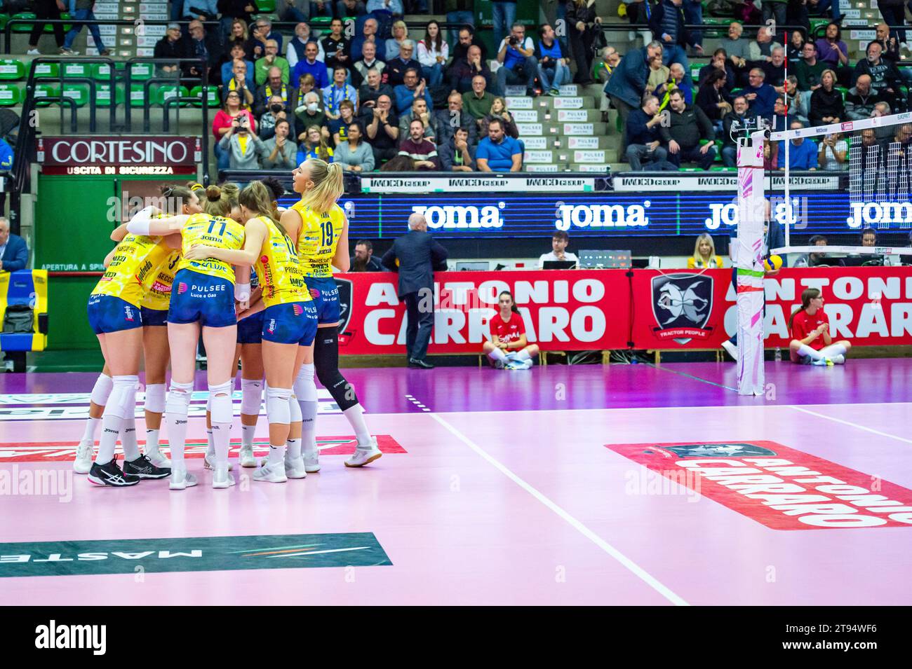 Trévise, Trévise, Italie. 22 novembre 2023. Monica de Gennaro, Kelsey Robinson Cook, Marina ...