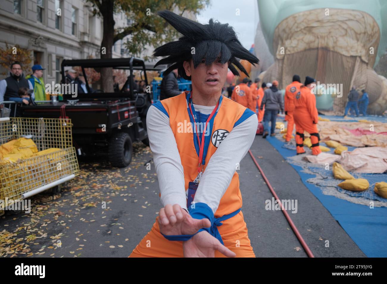 New York, New York, États-Unis. 22 novembre 2023. Bébé Yoda, Minions ...