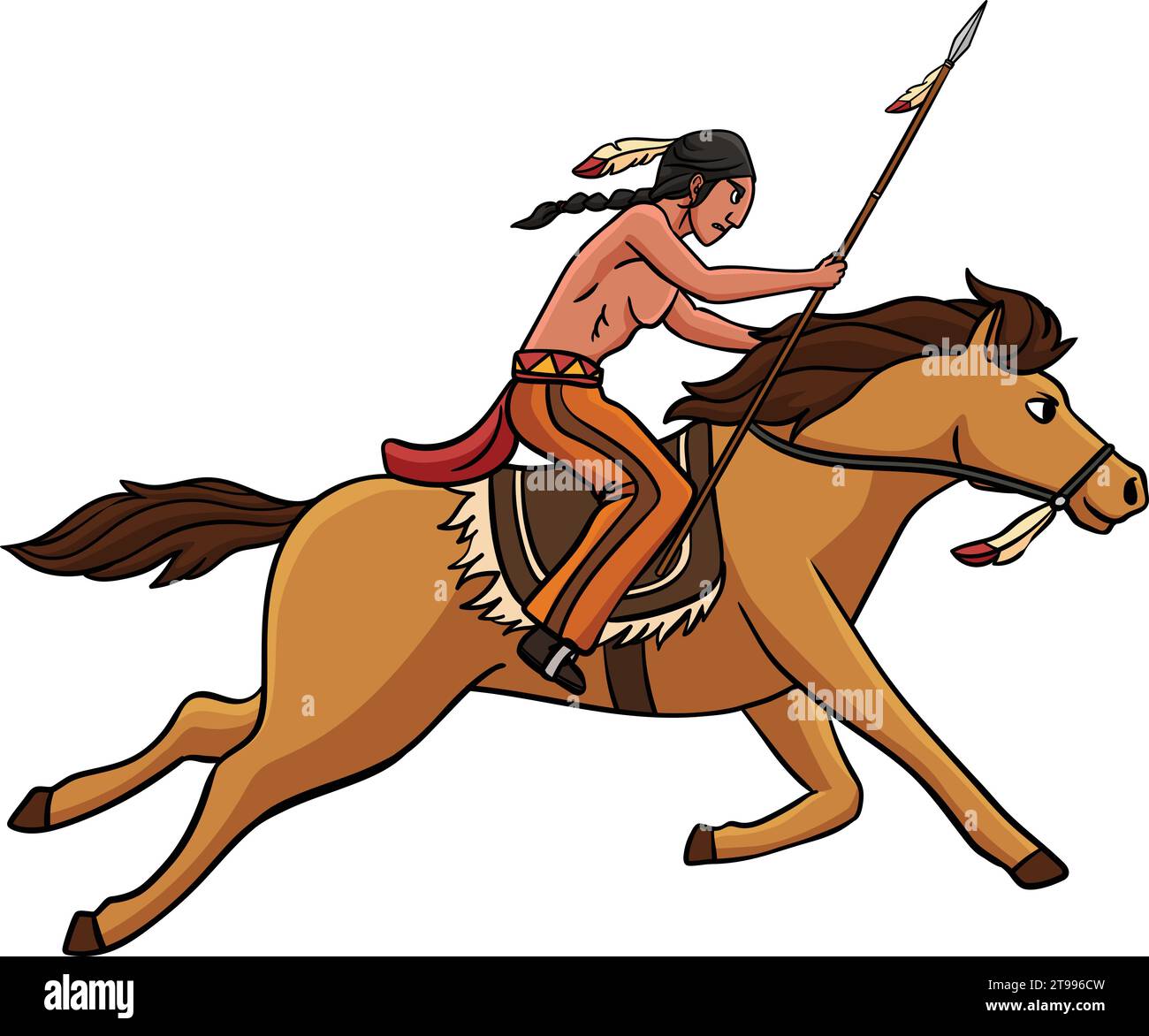Indian riding a horse Banque de photographies et d’images à haute ...